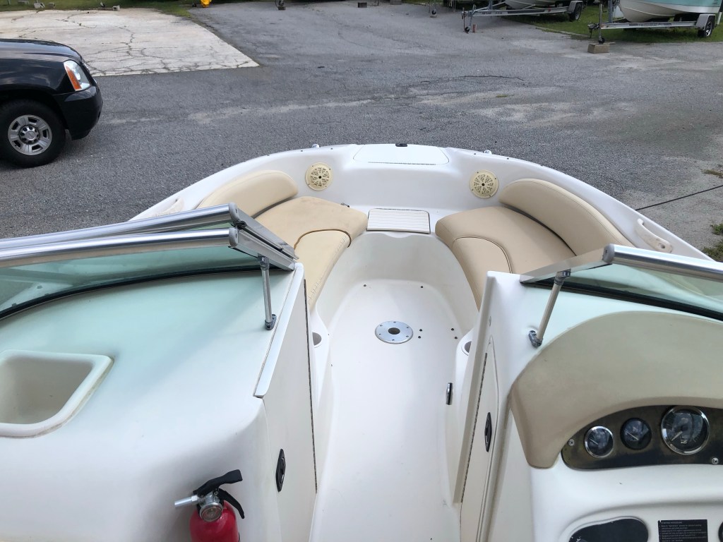 SOLD….SEA RAY DECK BOAT – Land & Sea Classics