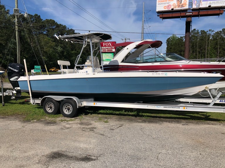 SOLD….SCARAB 26 CENTER CONSOLE – Land & Sea Classics